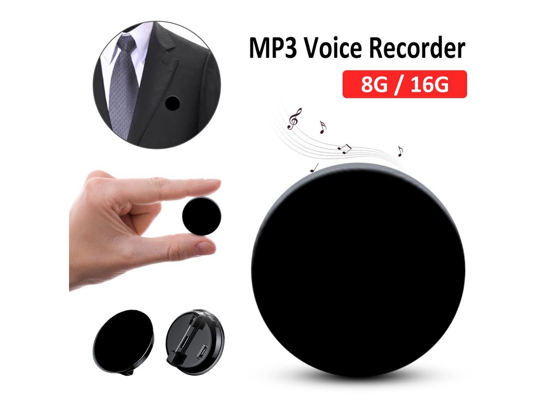 Mini Gravador de Voz Mp3(Preto / 32Gb) | Worten.pt