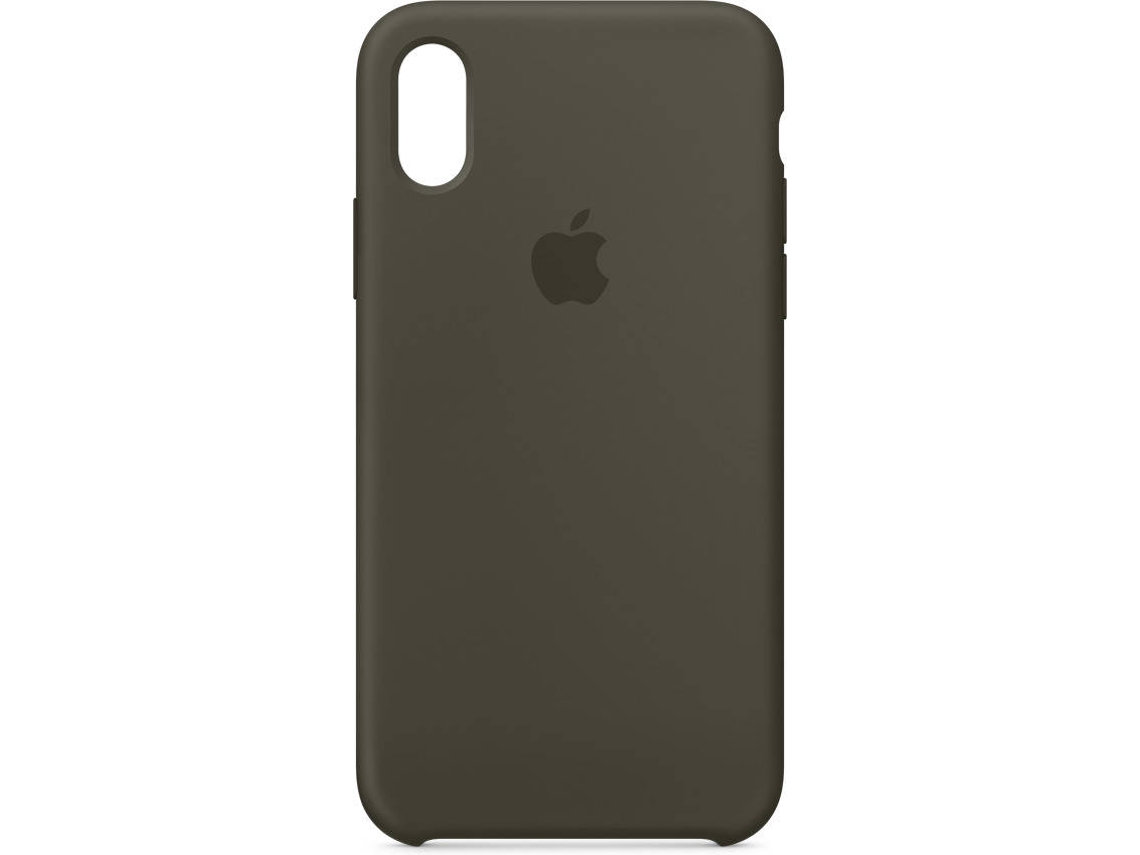 Capa APPLE iPhone X Silicone Case Dark Olive | Worten.pt