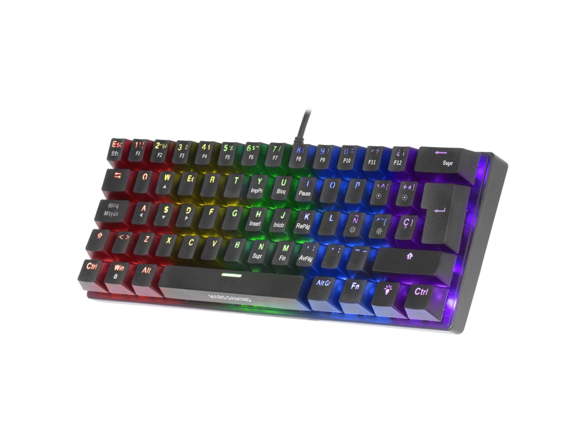 Teclado Mecânico FRGB MARS GAMING MK60 Preto | Worten.pt