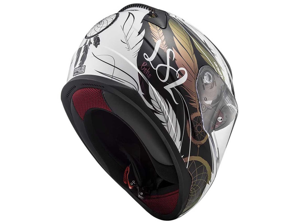 Capacete LS2 FF353 Rapid Boho White Black Pink (Tam: XS) | Worten.pt