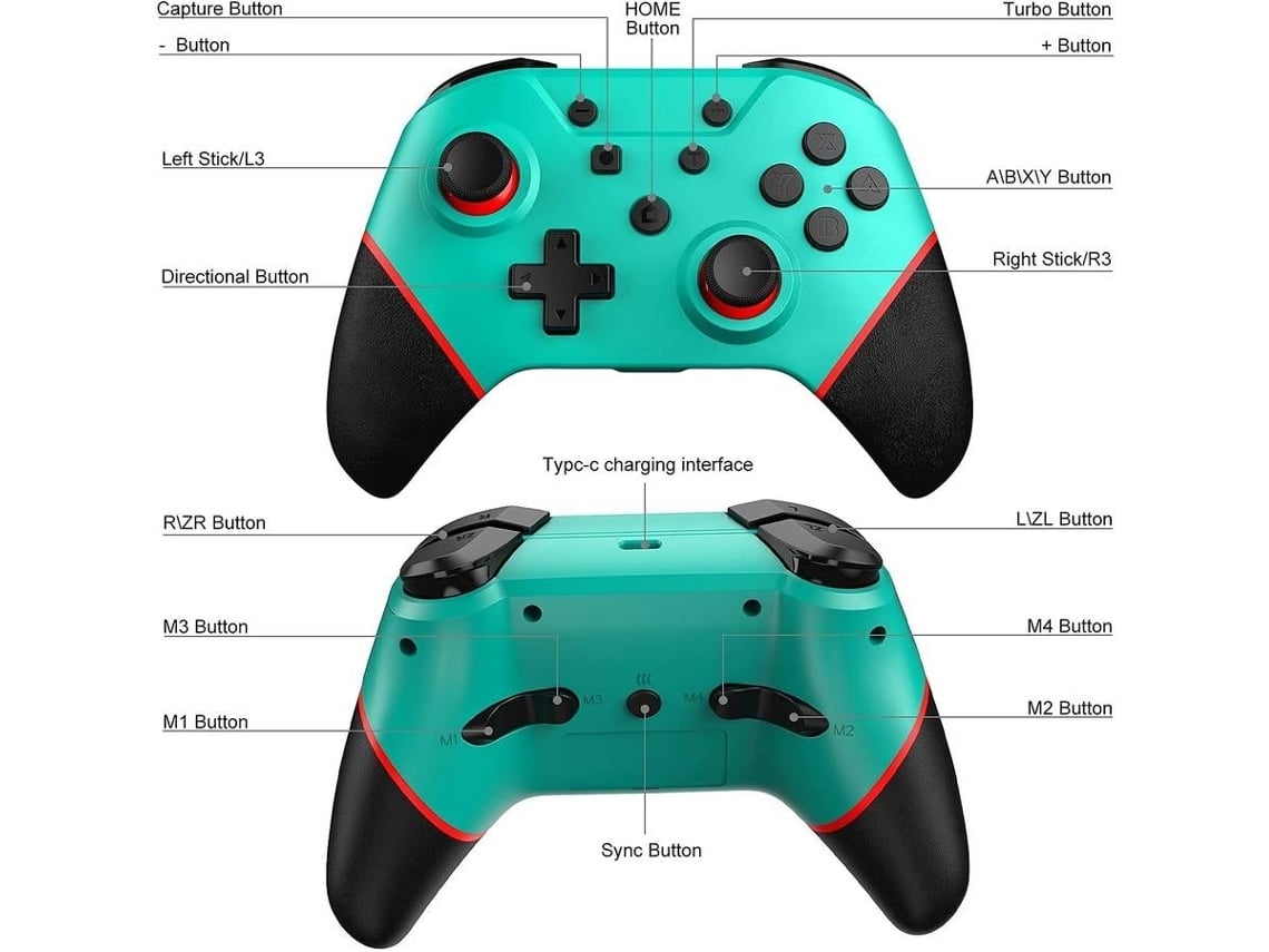 Comando Nintendo Switch Pro ENZONS Bluetooth | Worten.pt