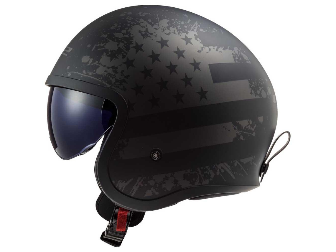 Capacete Jet LS2 OF599 Spitfire Black Flag (Tam: S) | Worten.pt