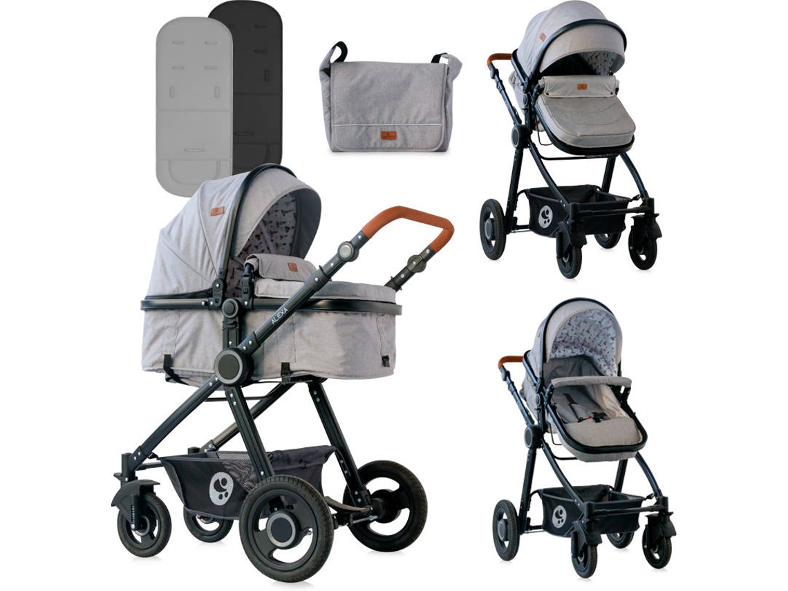 Carrinho de Bebé Duo LORELLI 2 Em 1 Alexa Cinzento | Worten.pt