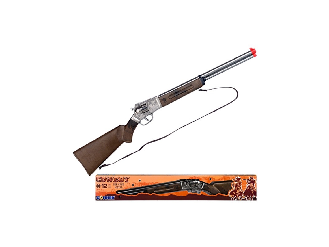 Lançador GONHER Rifle 12 Tiros Prateada (Idade Mínima Recomendada: 3 ...