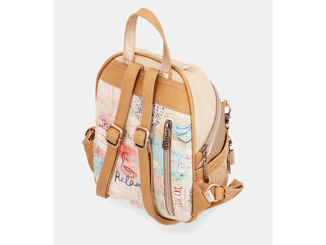 Mochila ANEKKE Mediterranean Slow Life 22X28X12 cm Bege 34705-143 ...