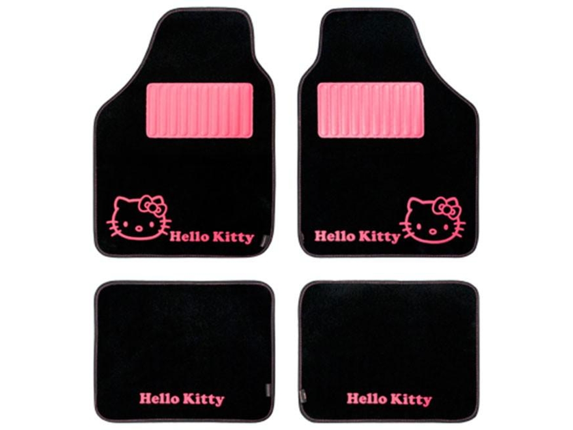 Conjunto de 4 Tapetes HELLO KITTY KIT3013 (Multicor - Alcatifa e PVC ...