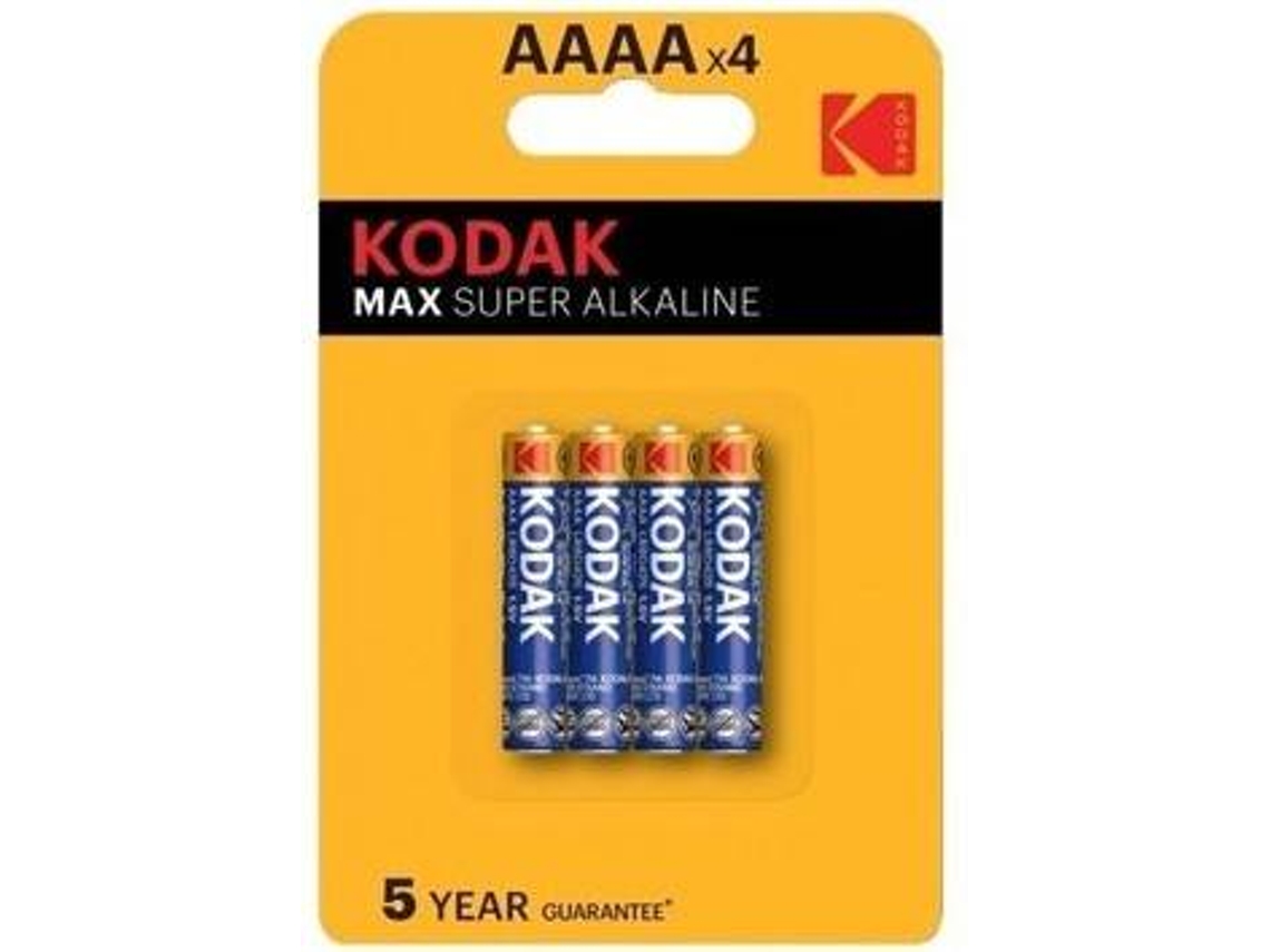 Pilhas KODAK Max AAAA (Pack de 4) | Worten.pt