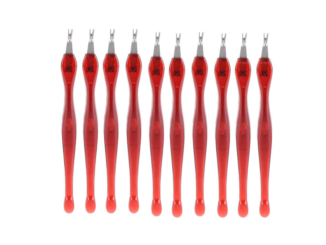 10 Unidades de Aparador Removedor de Cutícula Empurrador Garfo para ...