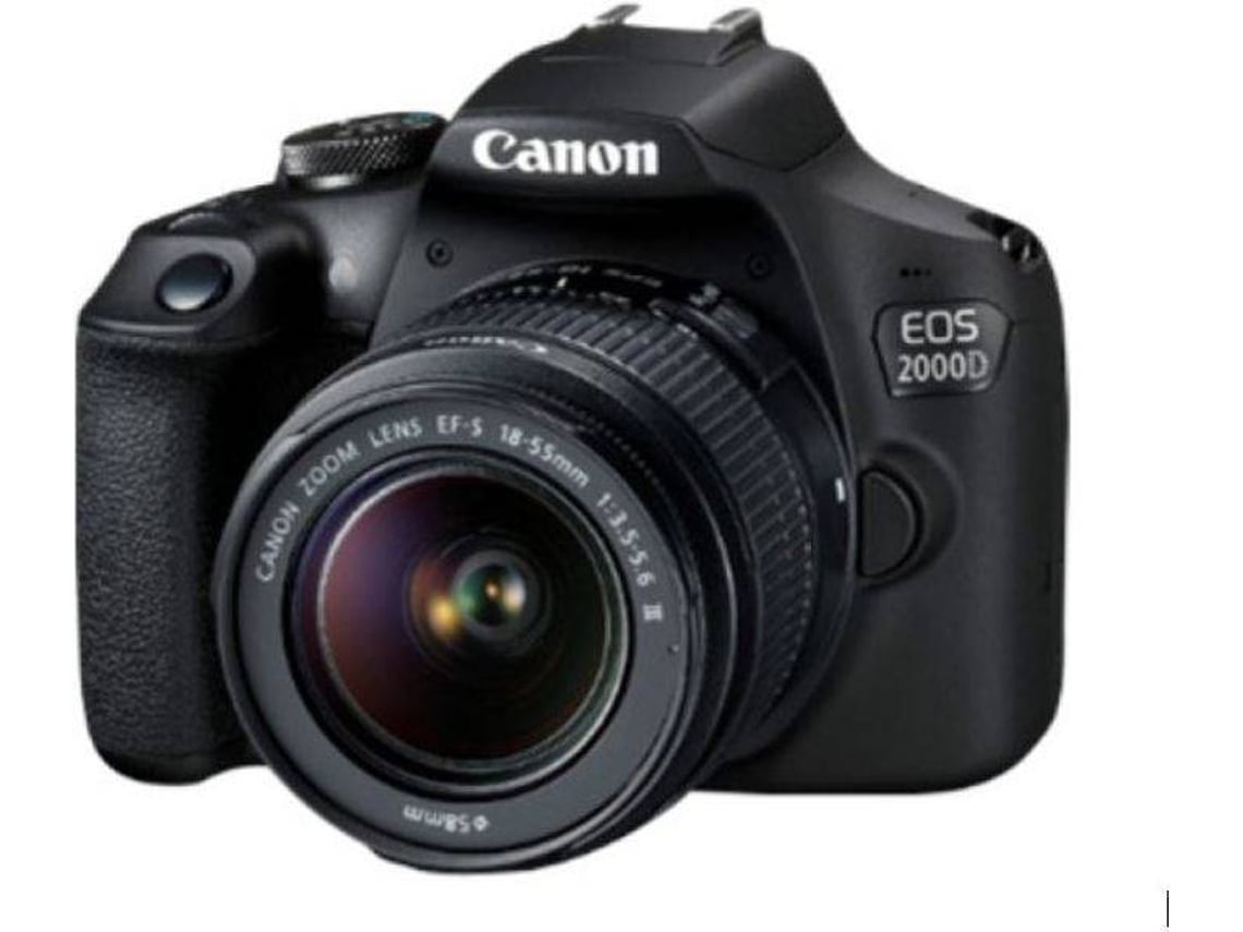 Kit Máquina Fotográfica Reflex CANON EOS 2000D + 18-55MM IS + Bateria ...