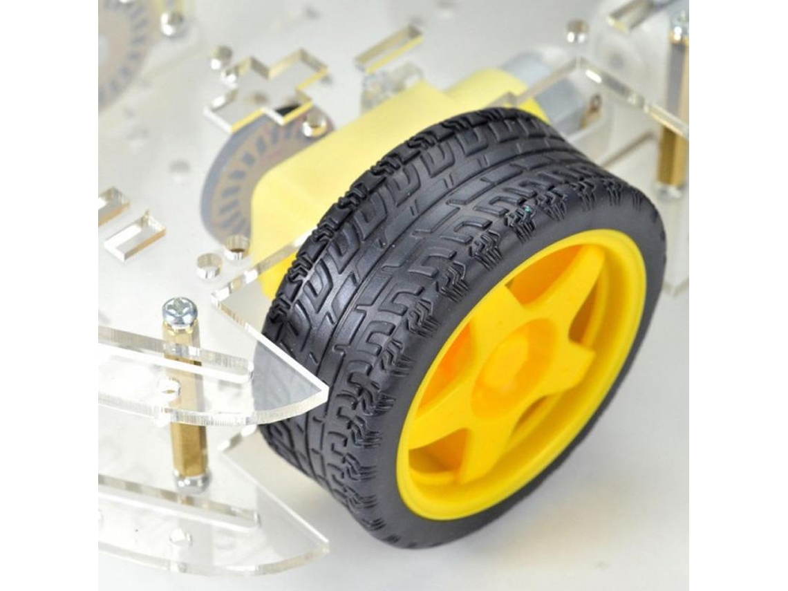 Kit Carro Robot Arduino 4 Rodas 4Wd com 2 Chassis | Worten.pt