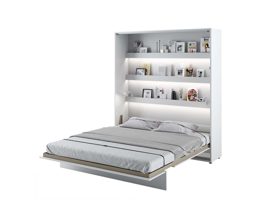 Cama Embutida AKL FURNITURE PRIVATE Bed Concept (Branco - Madeira ...