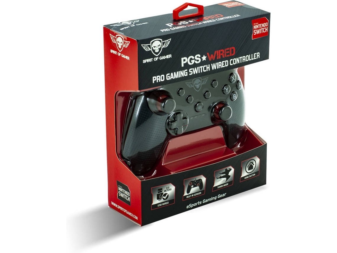 Comando Nintendo Switch SPIRIT OF GAMER Pro Preto | Worten.pt