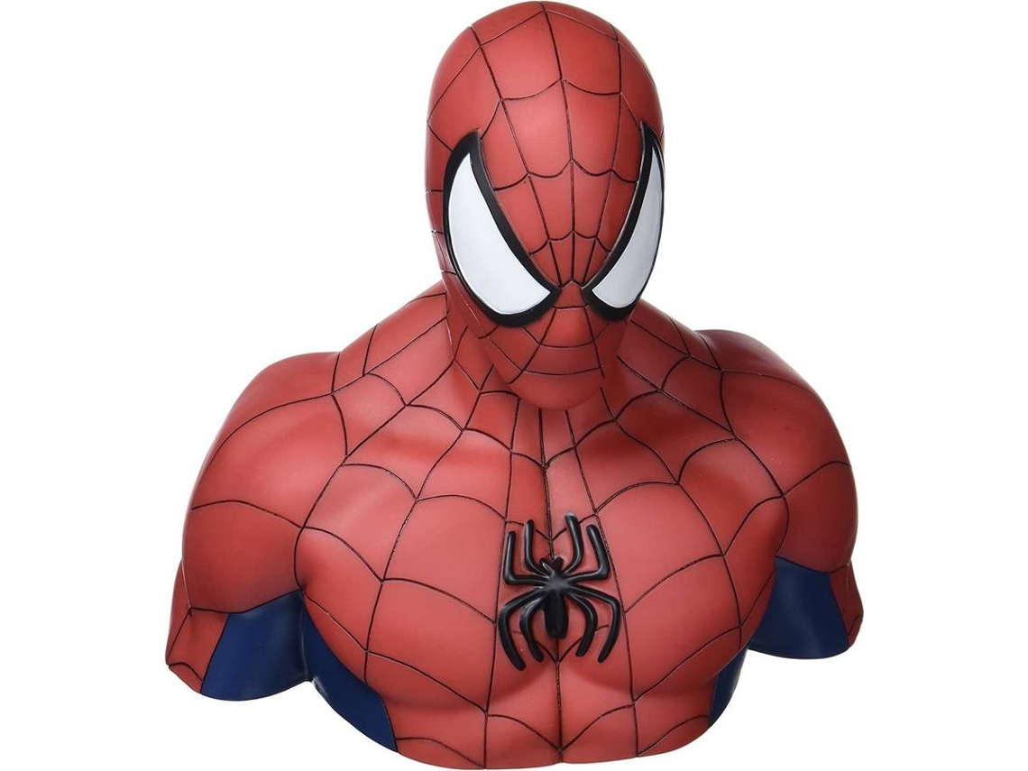 Figura SEMIC DISTRIBUTION Mealheiro Busto Marvel Homem Aranha 25 cm ...