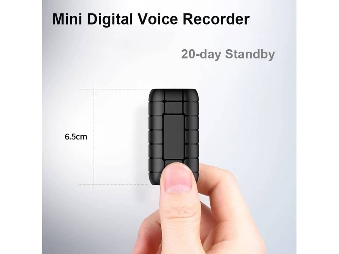 Mini Gravador de Voz Digital 500 Horas de Ativação Multifuncional Do ...