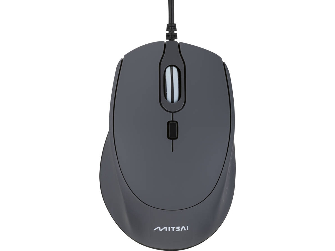 Rato MITSAI R380 (Cabo USB - Regular - 3200 dpi - Cinzento) | Worten.pt