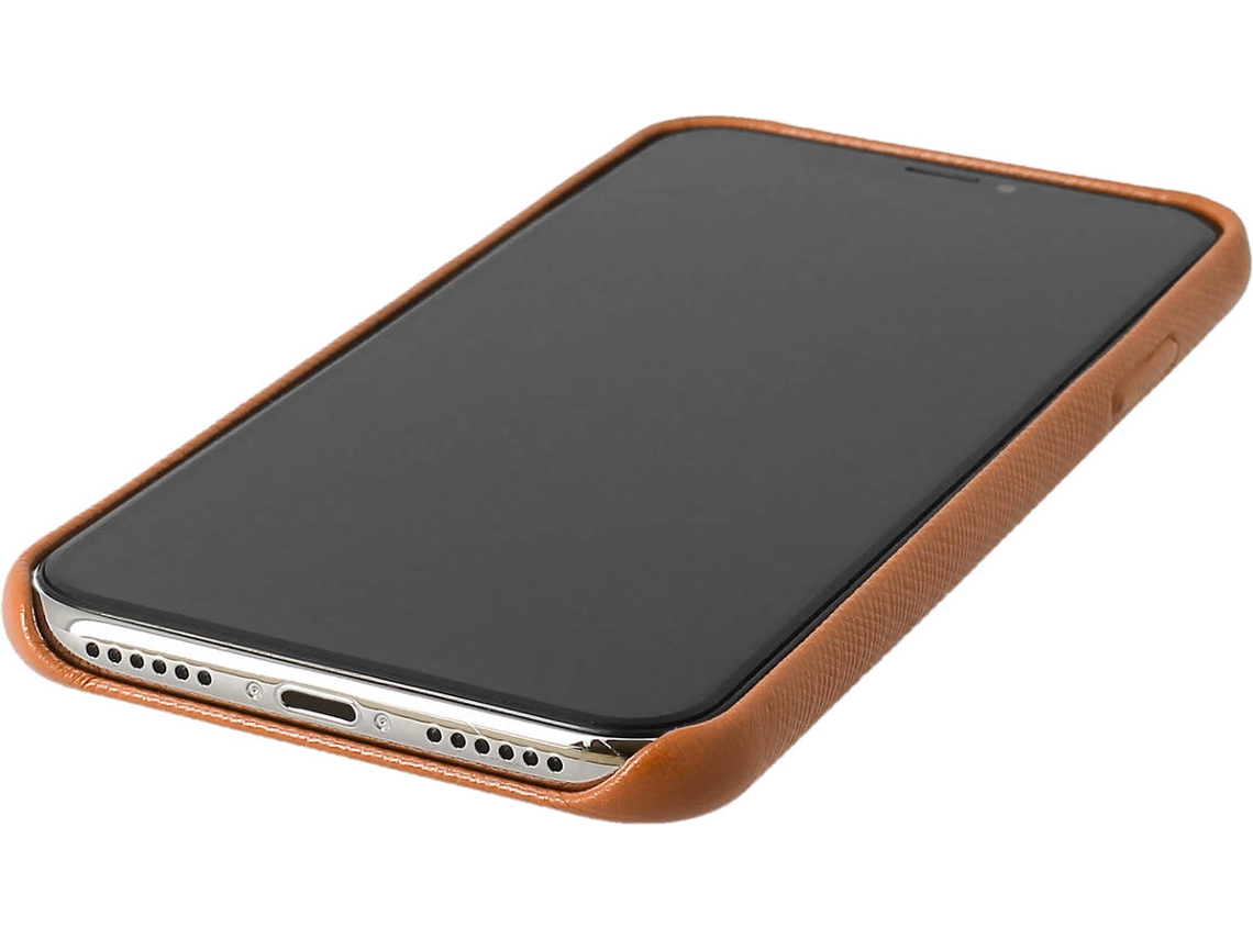Capa iPhone X, XS KMP Leather Case Castanho | Worten.pt
