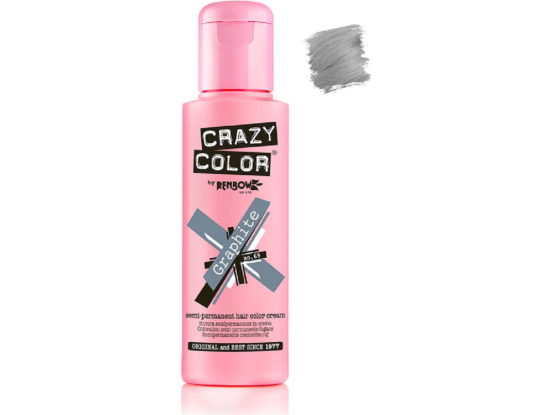 Coloração Semi Permanente CRAZY COLOR Graphite no. 69 (100 ml) | Worten.pt