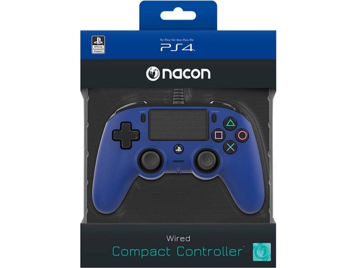 Comando PS4 NACON Compact Azul | Worten.pt