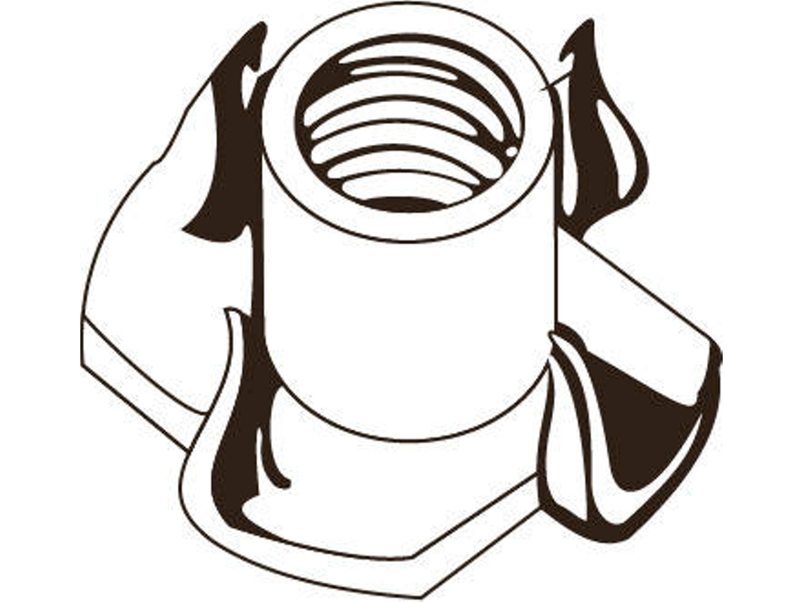 Porca Garra Madeira T CHEMITOOL Din 6919 M4 6 Passivado Amarelo | Worten.pt