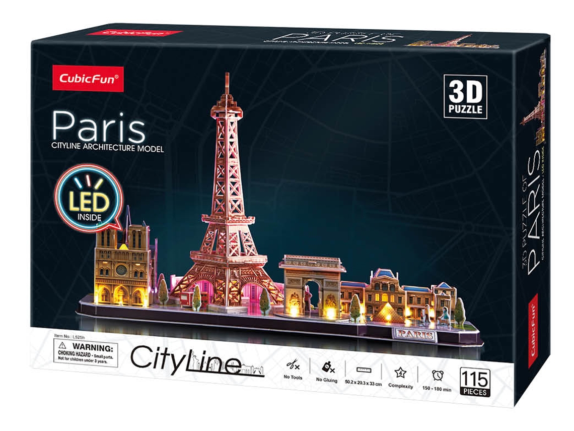 Puzzle 3D Torre Eiffel Paris Led (8 anos - 115 peças) | Worten.pt
