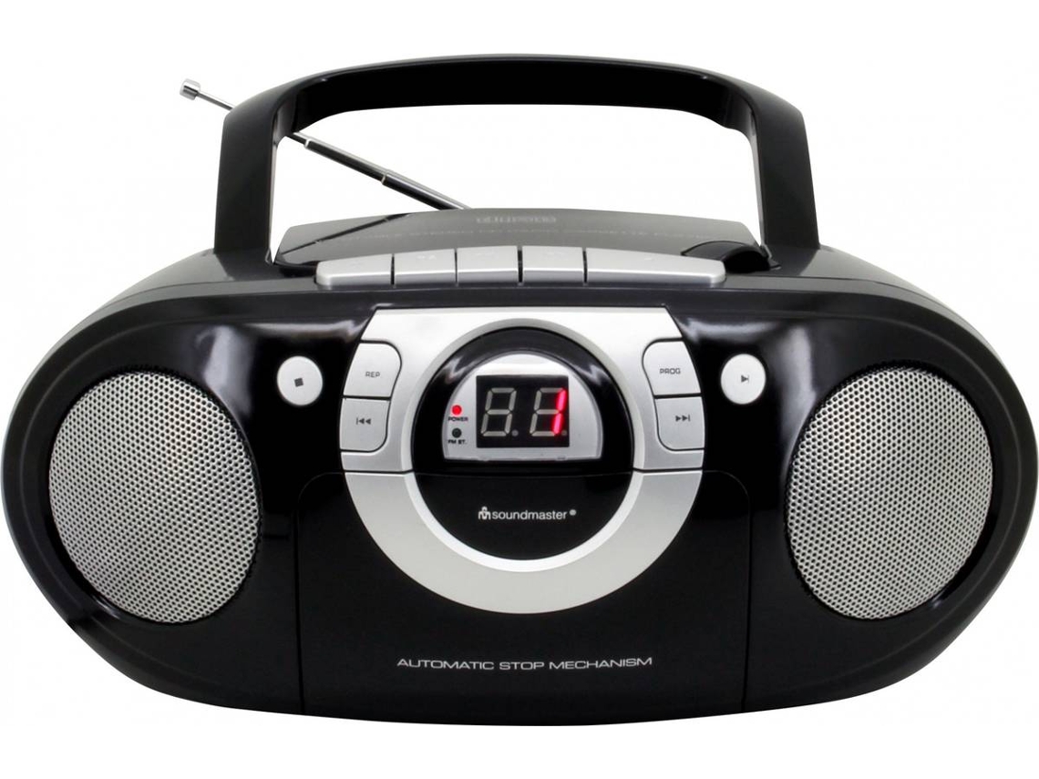 Rádio Boombox SOUNDMASTER SCD5100SW (Preto - Analógico - AM/FM - Pilhas ...