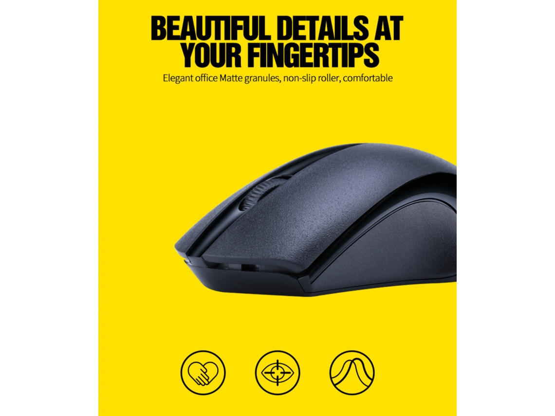 Rato Sem Fios, Ratel 2.4G Rato Ergonómico Sem Fios Rato De Computador ...