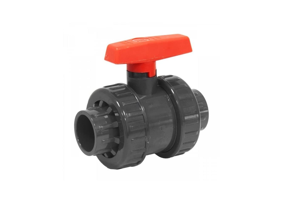 Válvula Esfera Roscada em Pvc Diâmetro Interno 50Mm. Torneira Roscada ...