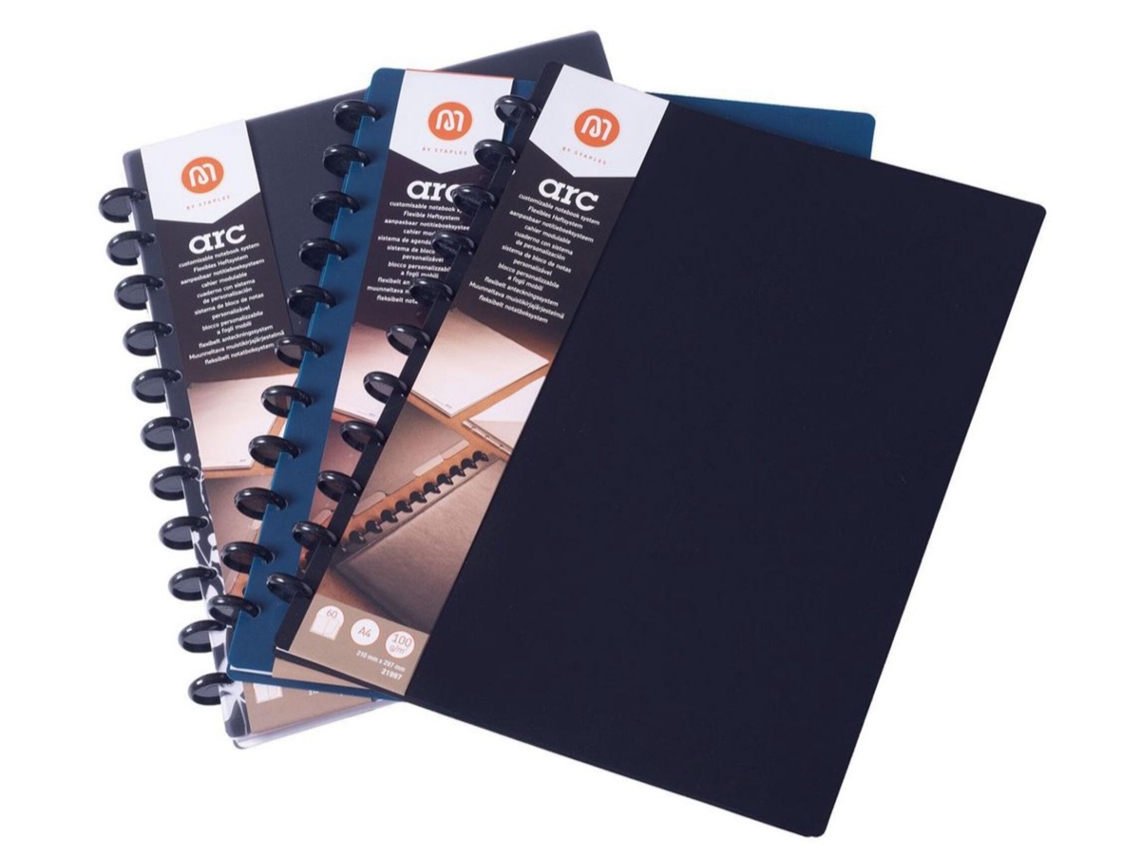 Caderno Inteligente M BY STAPLES ARC (A4 - Pautado - 60 Folhas - Azul ...