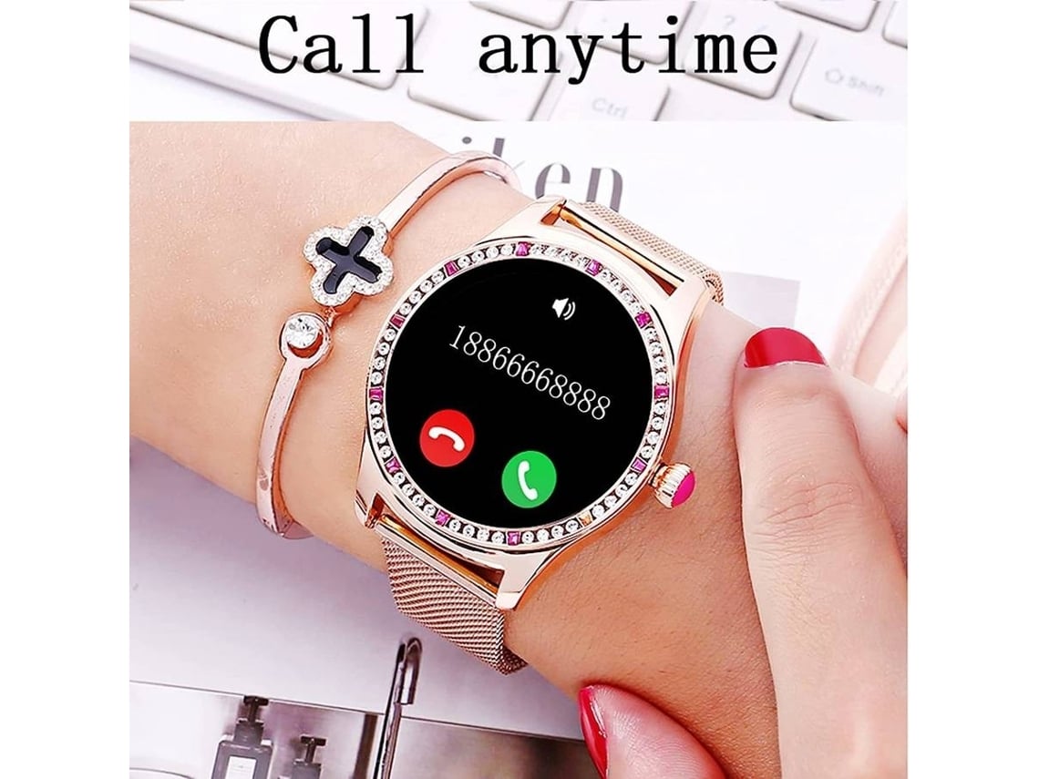 Smartwatch ENKERS com Monitor de Frequência Cardíaca de Saúde Feminina ...