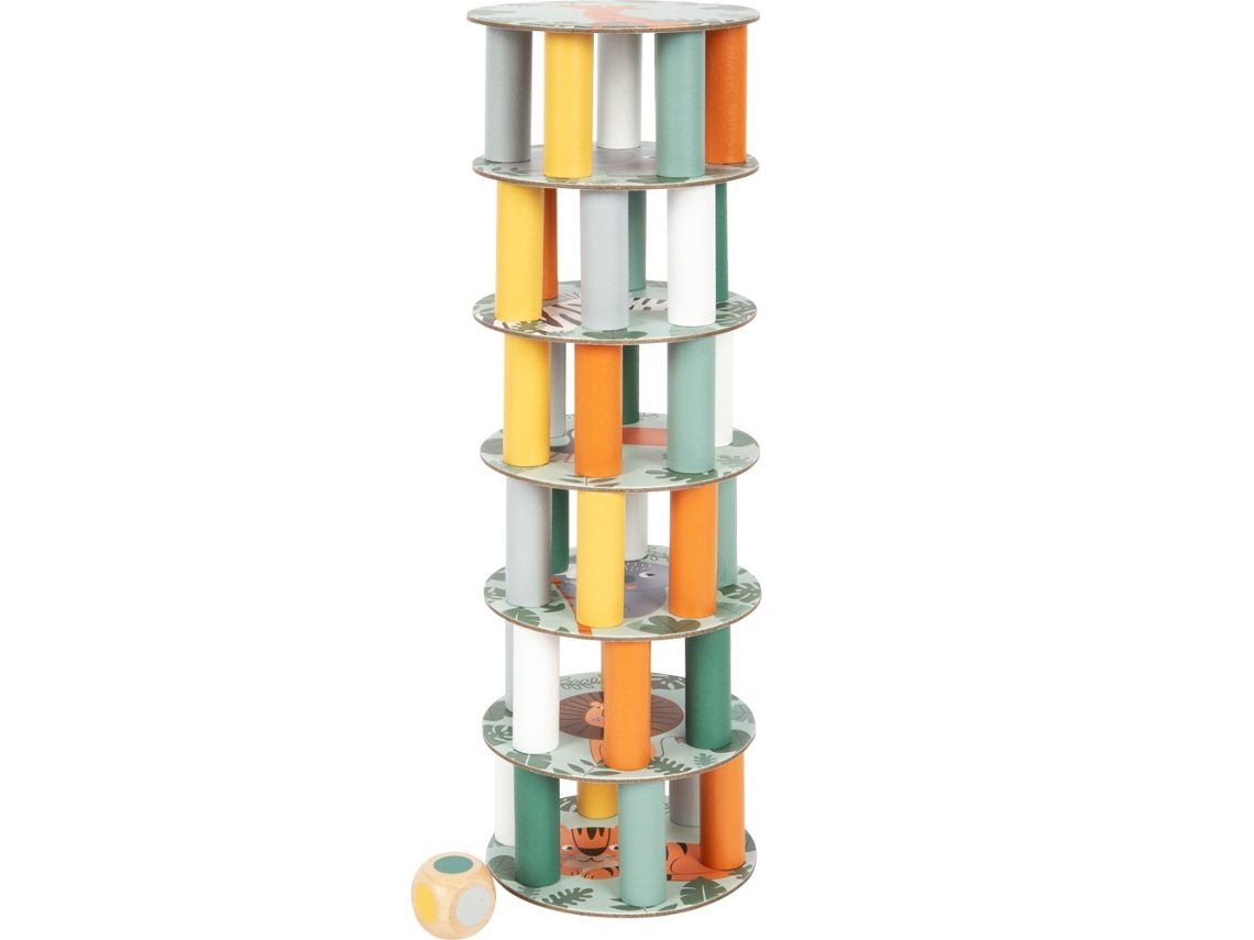 Wobbly Tower Safari SMALL FOOT COMPANY (Idade minima recomendada: 4 ...