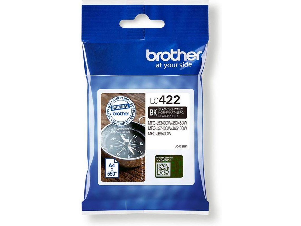 Tinteiro BROTHER LC422BK Preto | Worten.pt